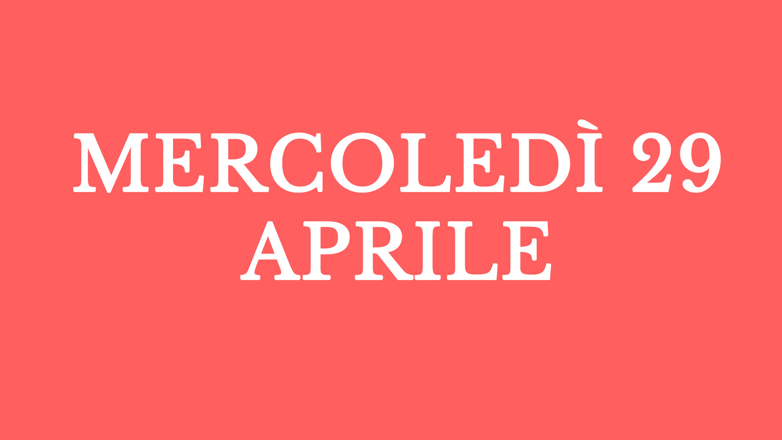 Mercoledì 29 aprile – Liturgia e Catechesi