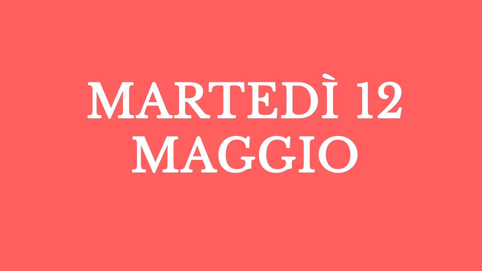Martedì 12 maggio – Liturgia e Catechesi